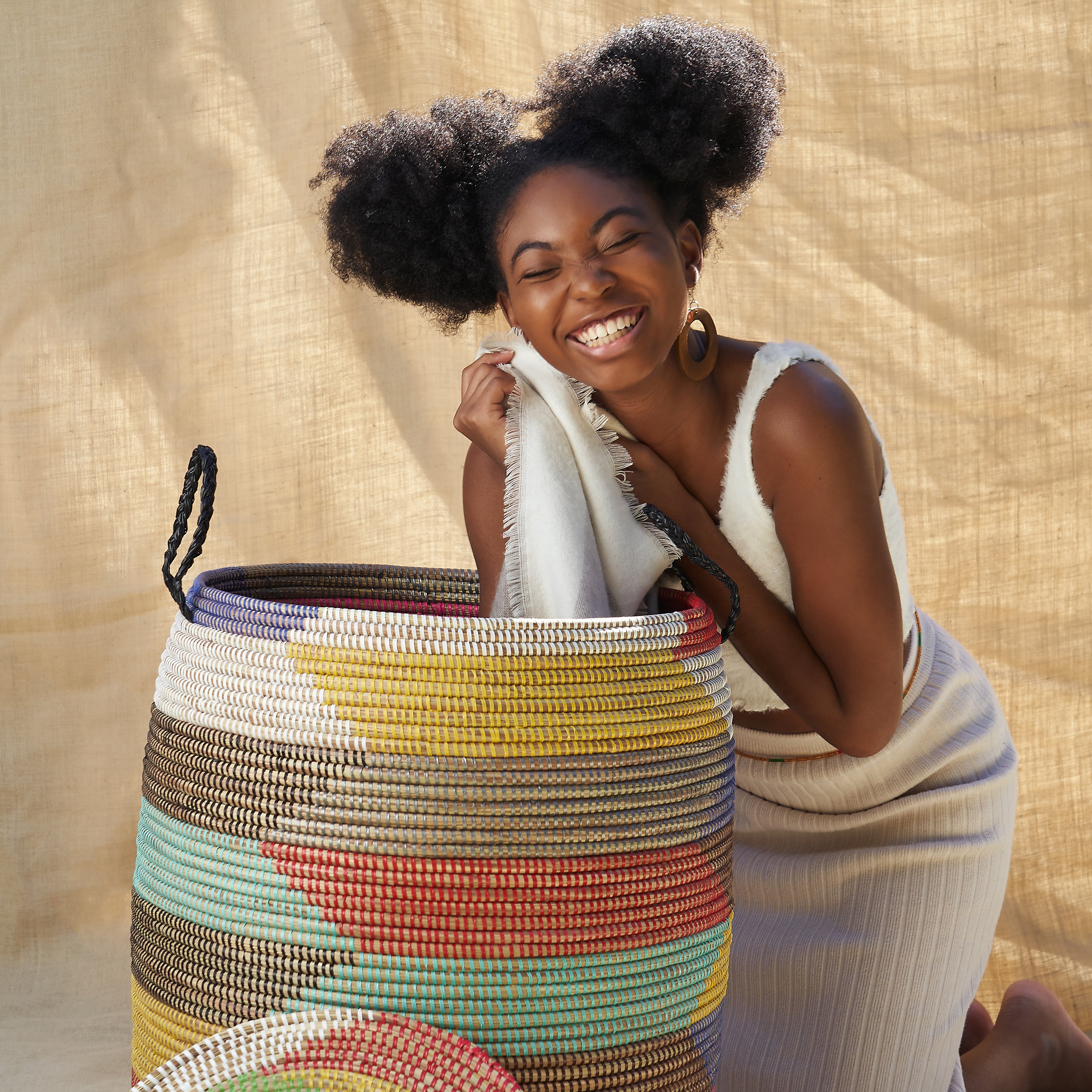 Woven African Storage Baskets & Hampers – Handcrafted Decor